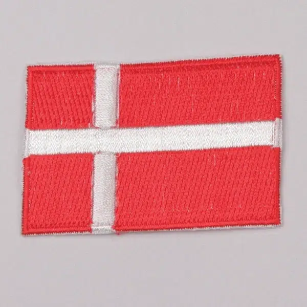 Applikation - Flag/Dannebro (2x3 cm) – Symaskine Torvet